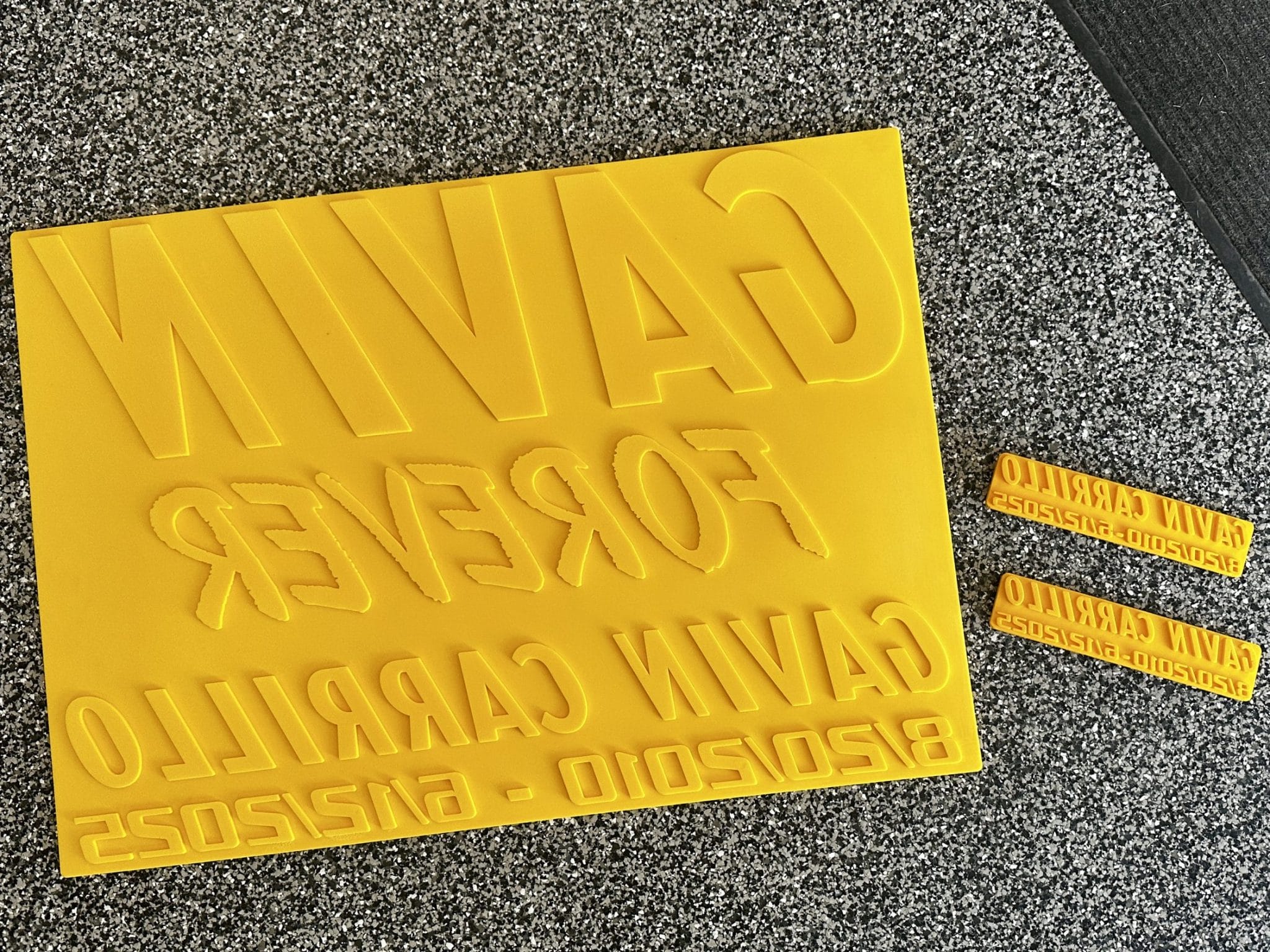 Best Custom Concrete Stamps | Custom Company Logo Concrete Stamp